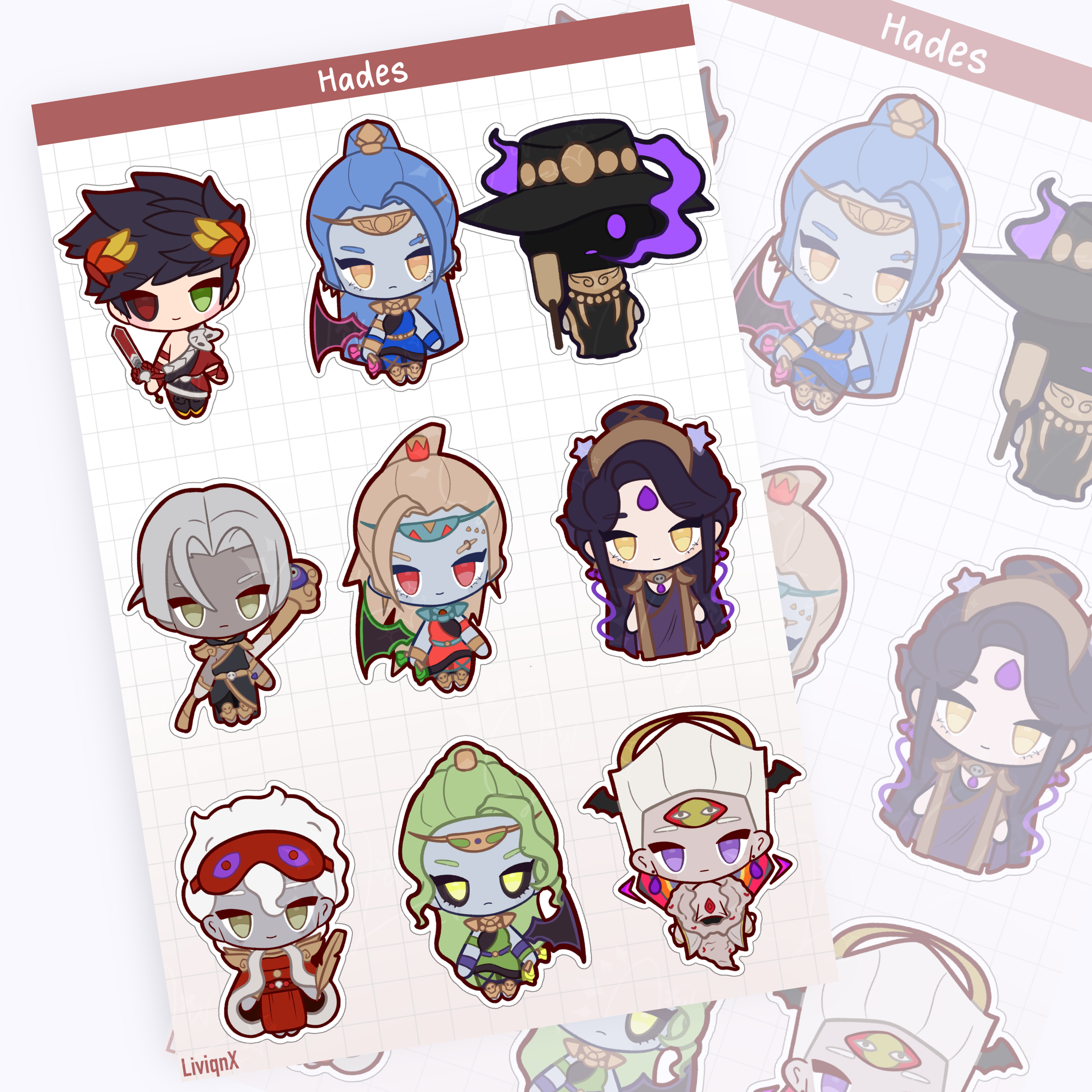 Hades // Sticker sheets – LiviqnX